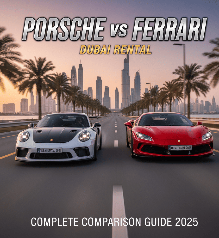 Porsche vs Ferrari Rental Dubai: Full Comparison Guide 2025
